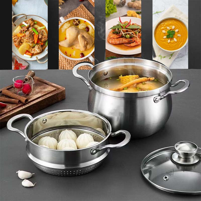Multipurpose Large Capacity Stainless Steel Steamer Pot – msheep.com