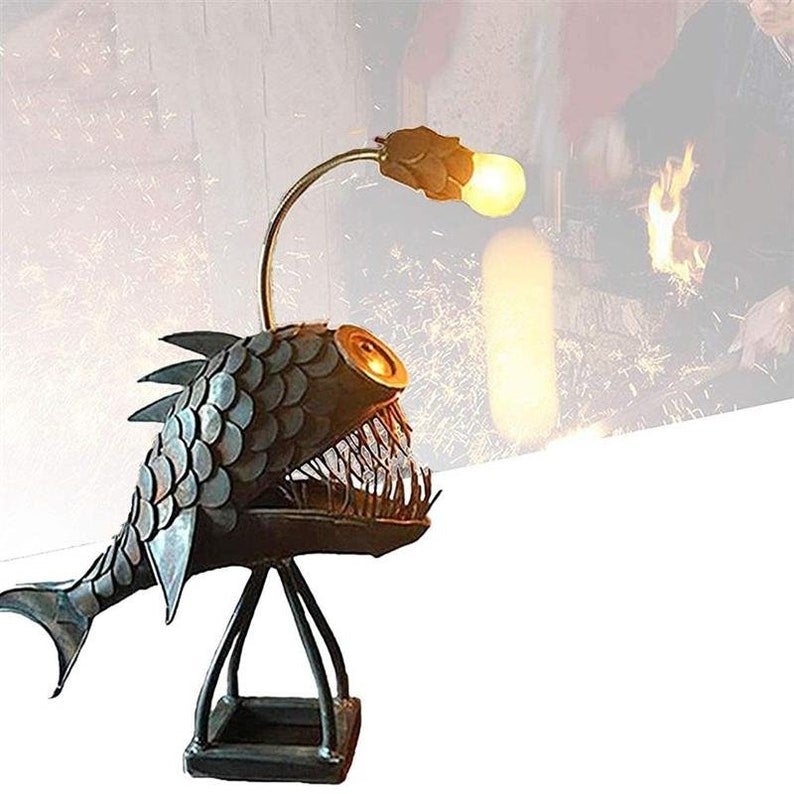 🐟🐟Angler Fish Lamp-Best Home Decor Custom Art🔥🔥 – msheep.com