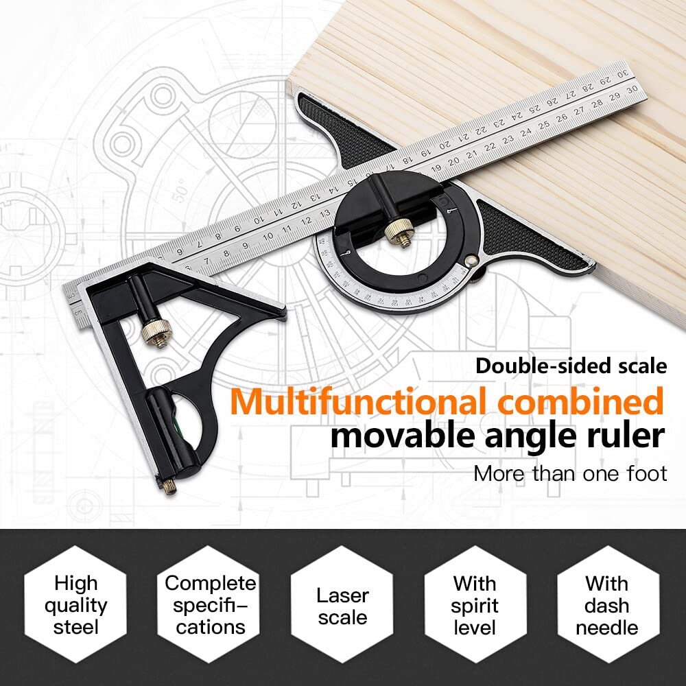 Multifunctional Combination of Movable Angle Ruler Set – msheep.com