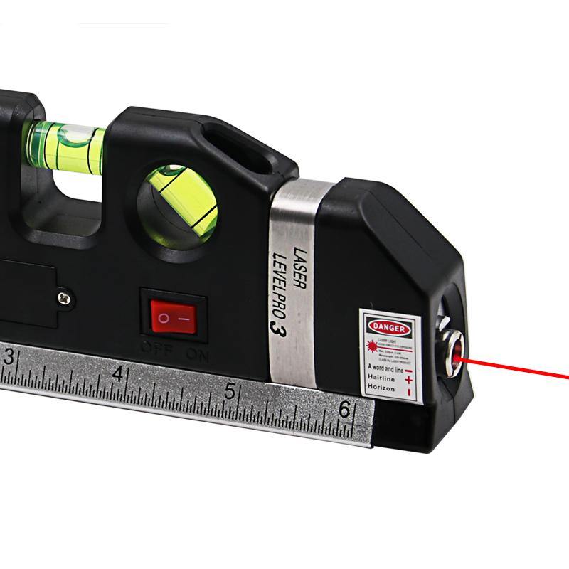 Laser Level Ruler Multi-functional Household Infrared Decoration (Blac ...