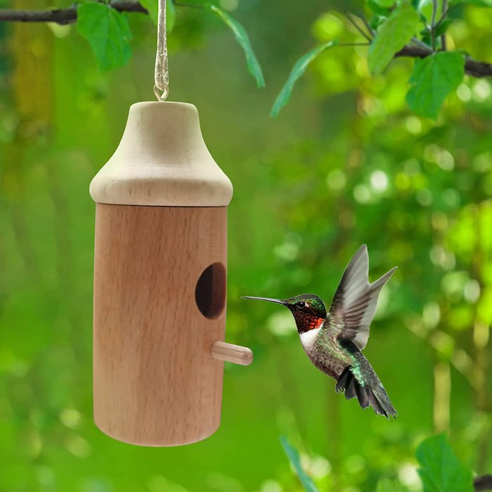 Wooden Hummingbird House-Gift for Nature Lovers – msheep.com