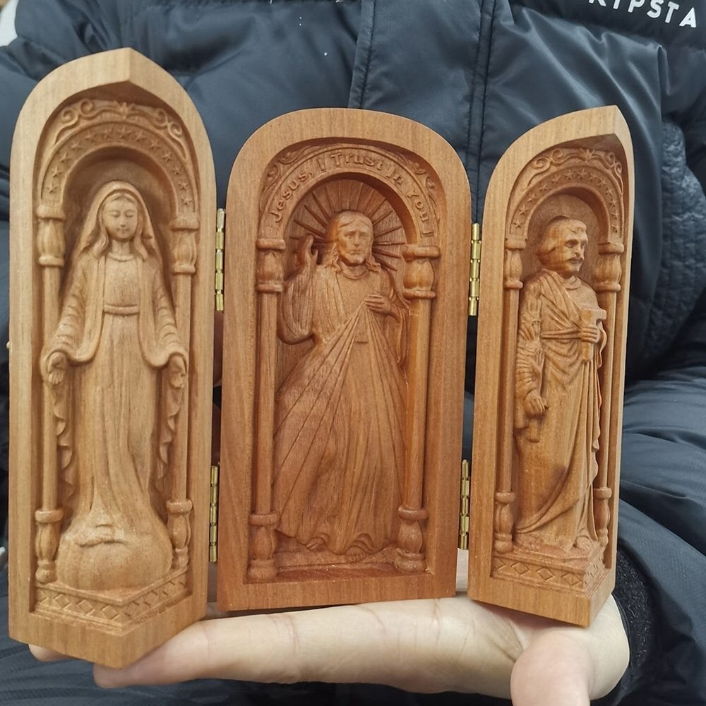 🔥HOT SALE🔥Hand-carved Portable Church - Mini Christian Altar – msheep.com