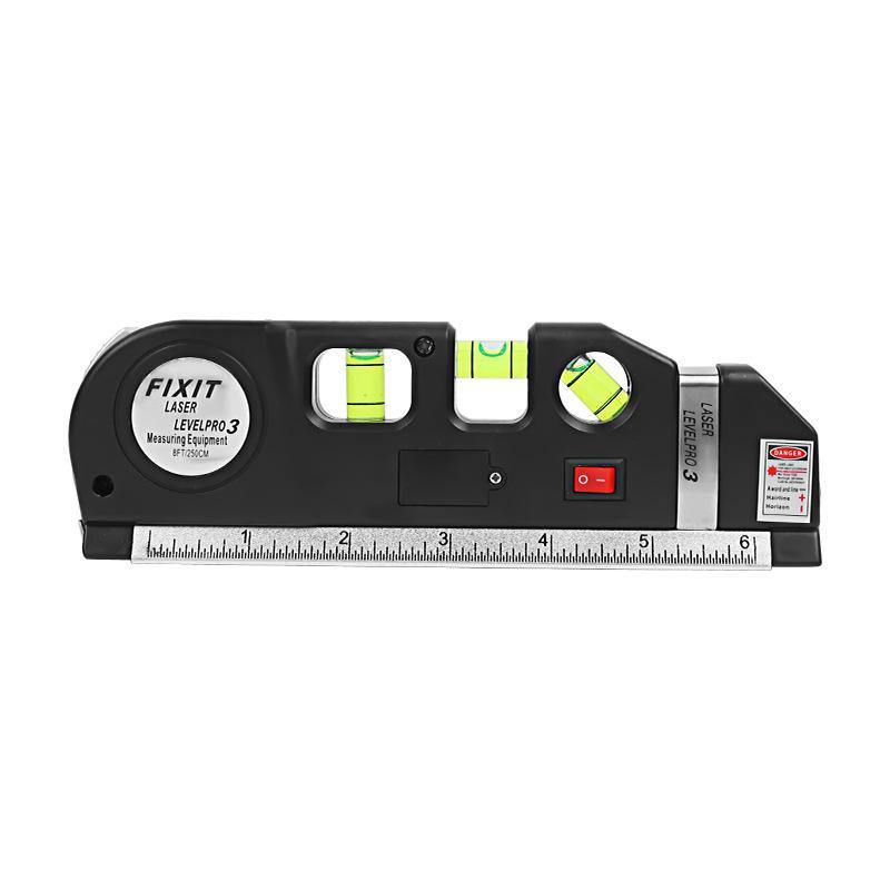 Laser Level Ruler Multi-functional Household Infrared Decoration (Blac ...
