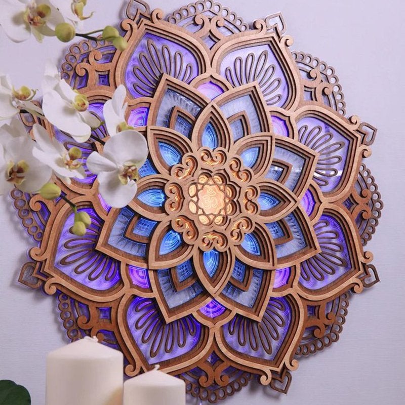 Mandala Yoga Room Night Light LED – msheep.com
