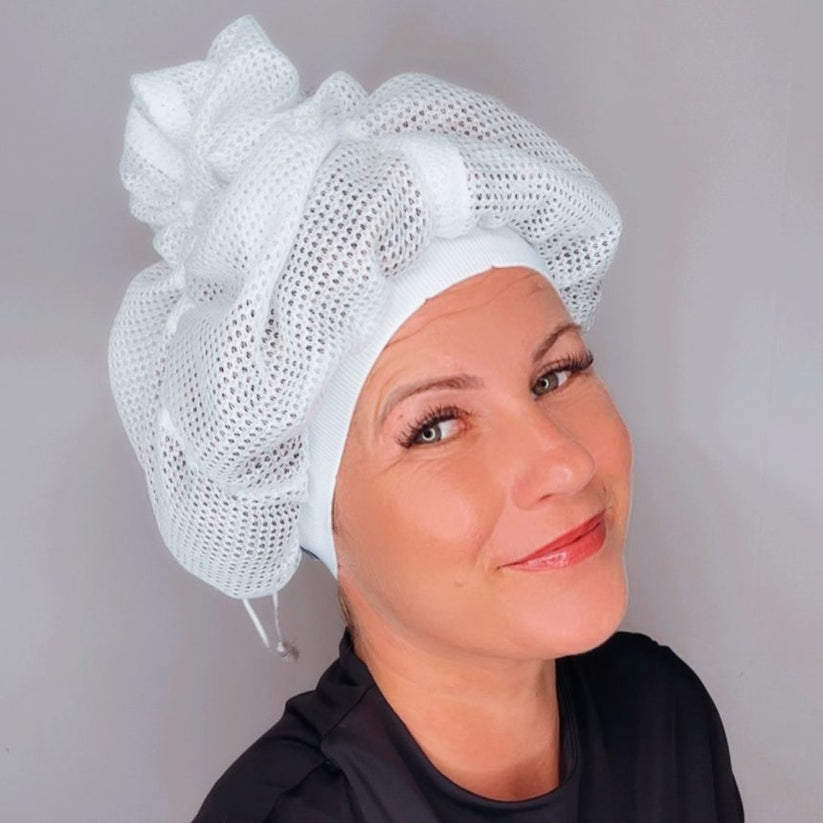 Net Plopping Cap For Drying Curly Hair – msheep.com